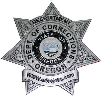 Recruitment Department of Corrections Badge Plaque