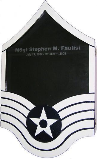 Shadow Box US Air Force E7 Painted Finish