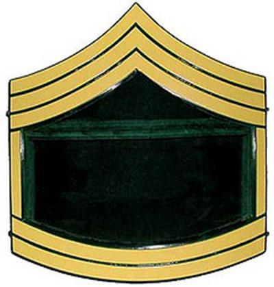 Shadow Box US Marine Corps E7 Painted Finish