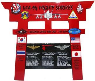 Strike Fighter Squadron 94 Mighty Shrikes Navy Deployment Plaque