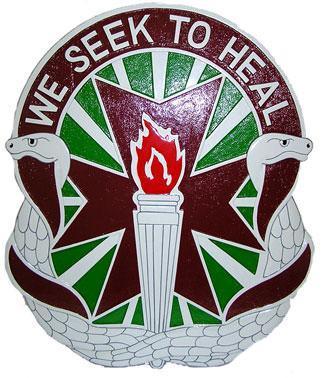 MEDDAC Fort Dix Plaque - Motto: WE SEEK TO HEAL