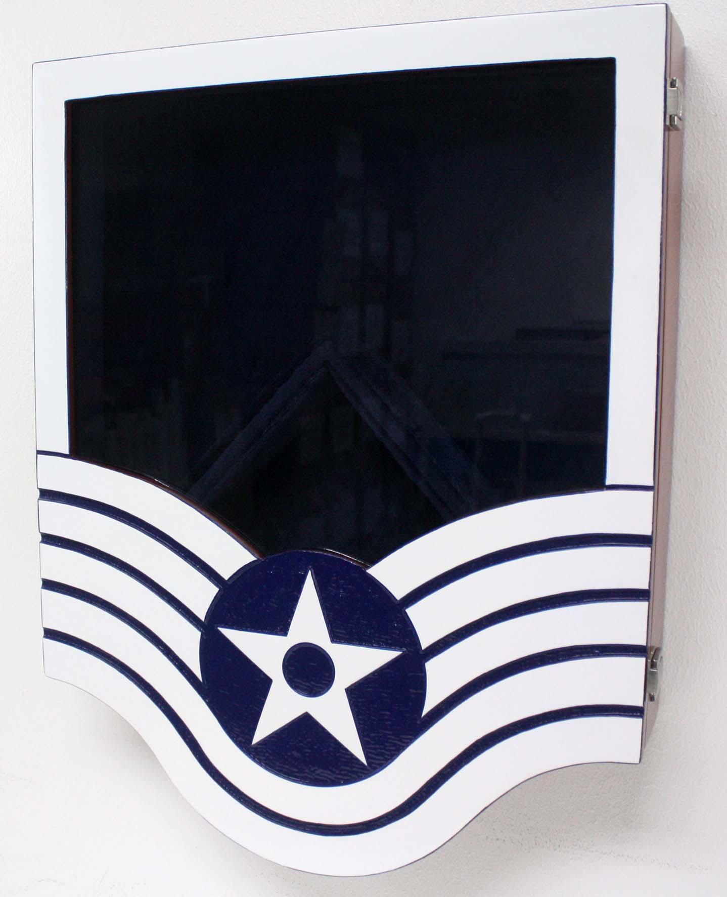 Shadow Box US Air Force E6 Painted Finish
