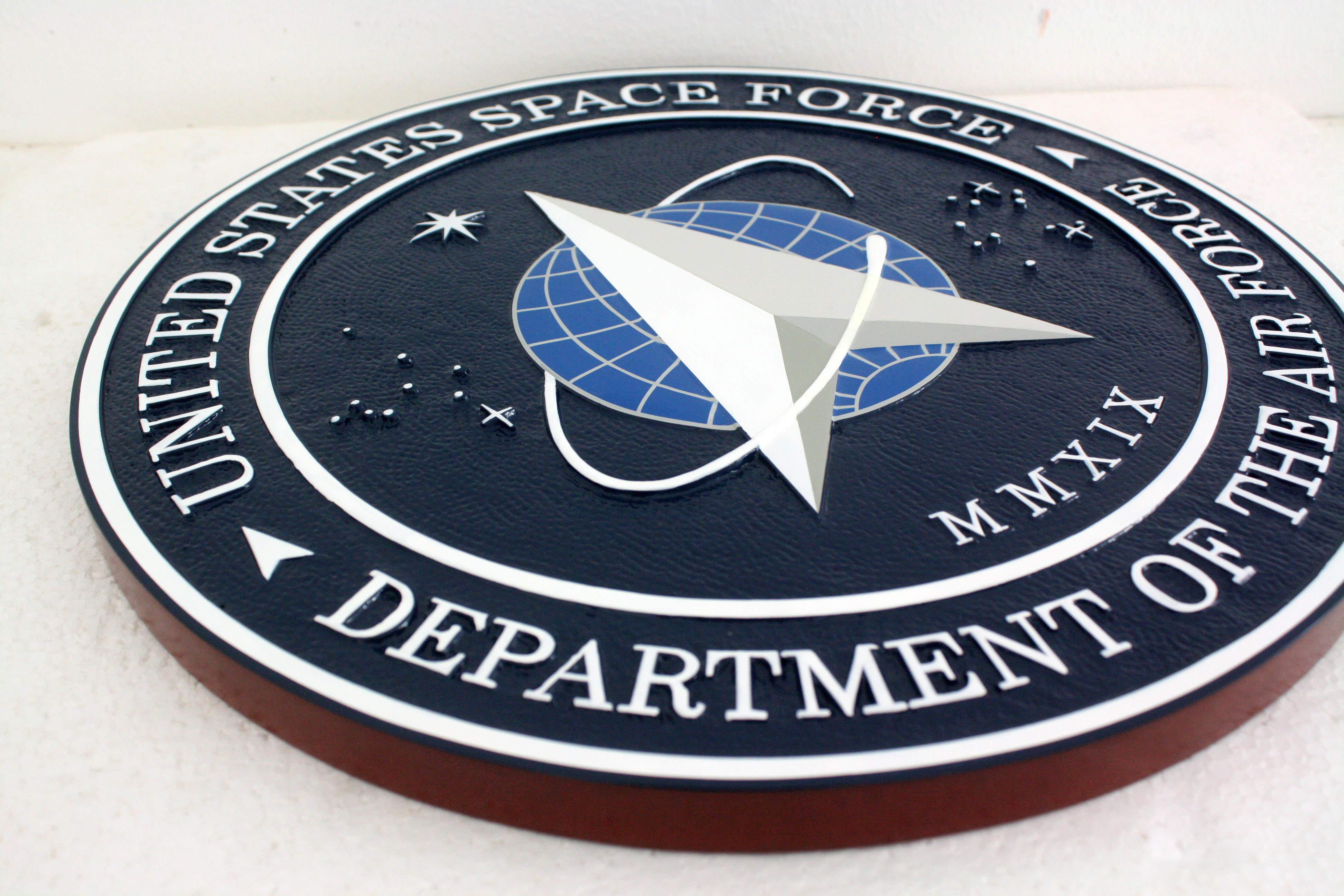 USSF US Space Force Seal Plaque