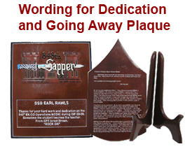 Military Plaques for Army Air Force Navy Marines Government